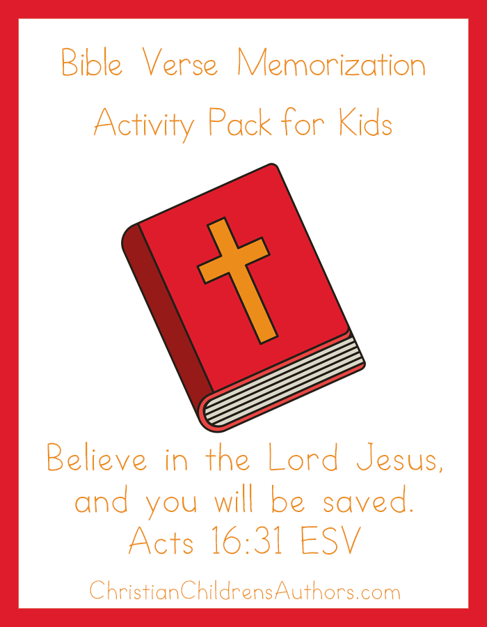 Bible Verse Activities for Kids-Acts 16:31 – Christian Children's Authors